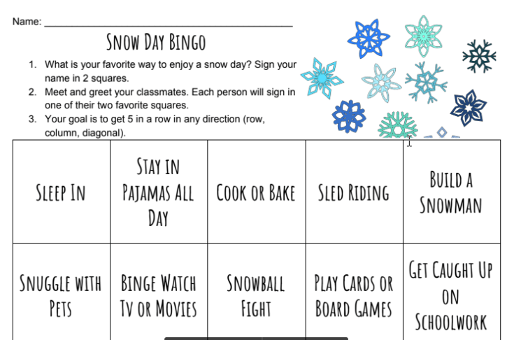 Books and Snow Days – Charmed by Challenge