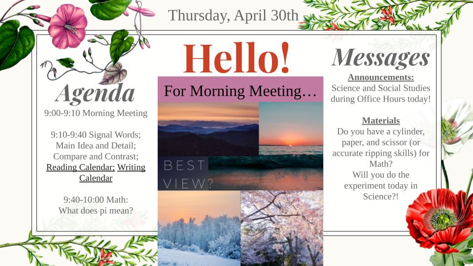 5 Structures for Online Morning Meetings – Charmed by Challenge