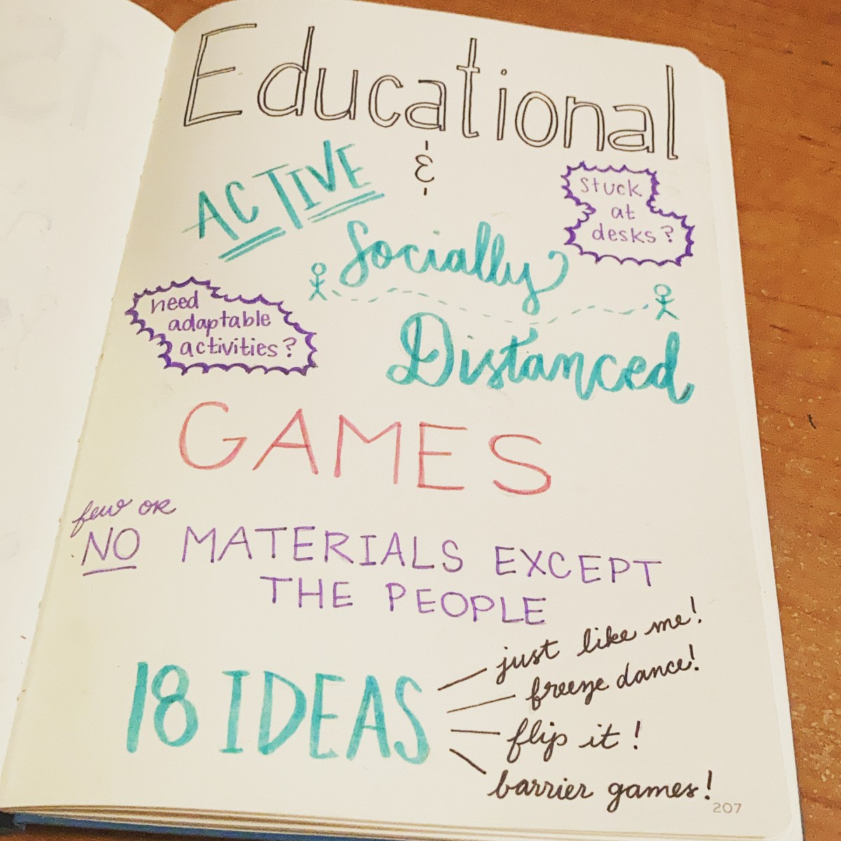 Educational and Active Games for Social Distancing – Charmed by Challenge